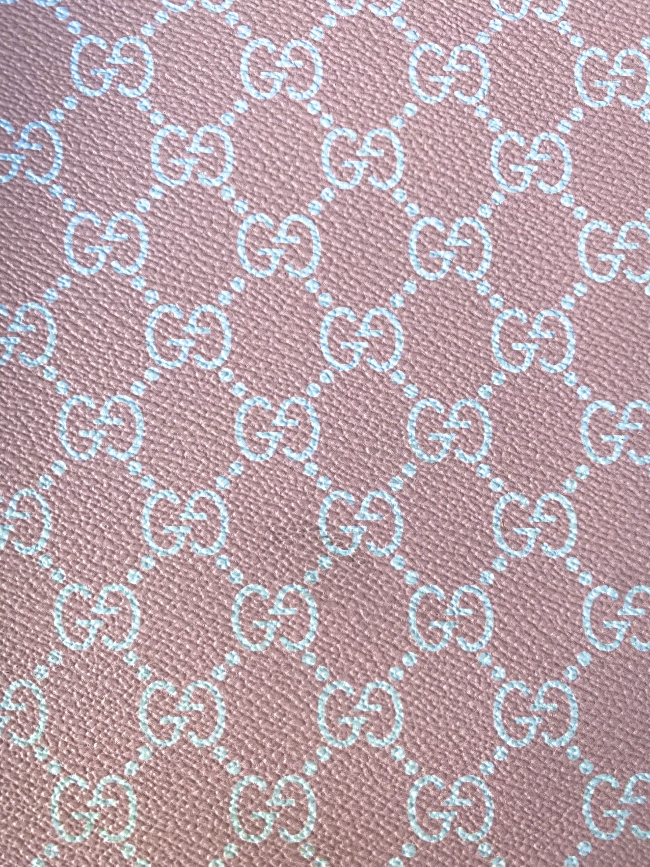 Light Pink Gucci Designer Fabric Custom Shoe Leather – Wendycustom
